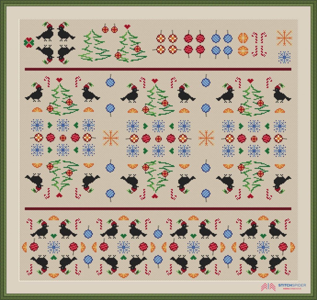 Cross stitch pattern - Christmas tree | Stitch Spider